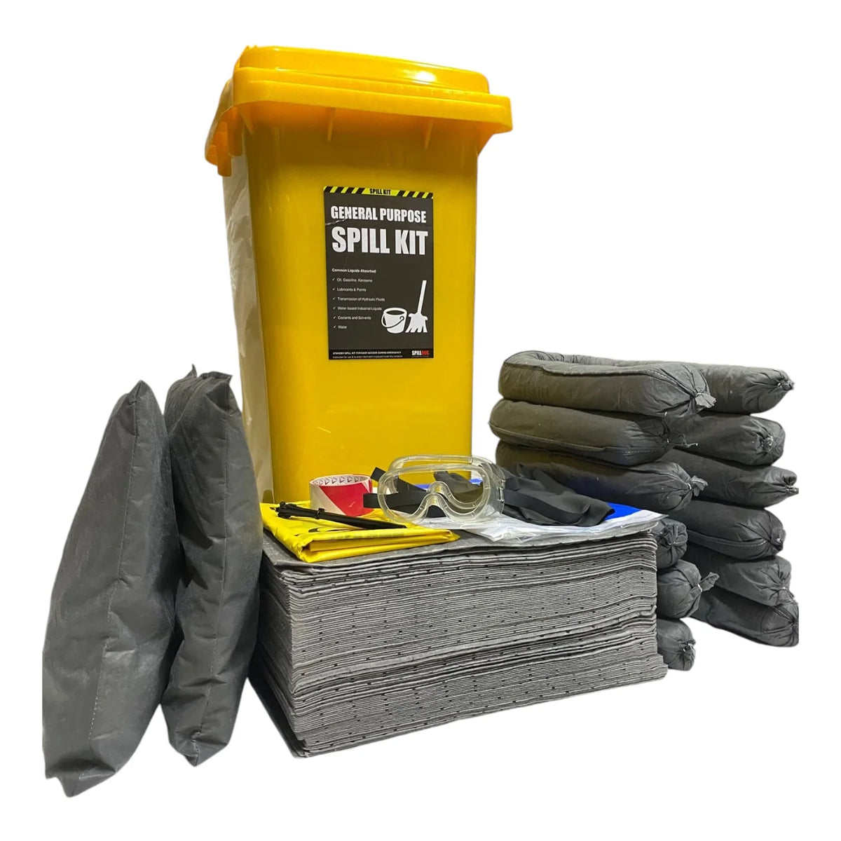 Spilldoc 120 Litre General Purpose Spill Kit with Granular Absorbent F ...